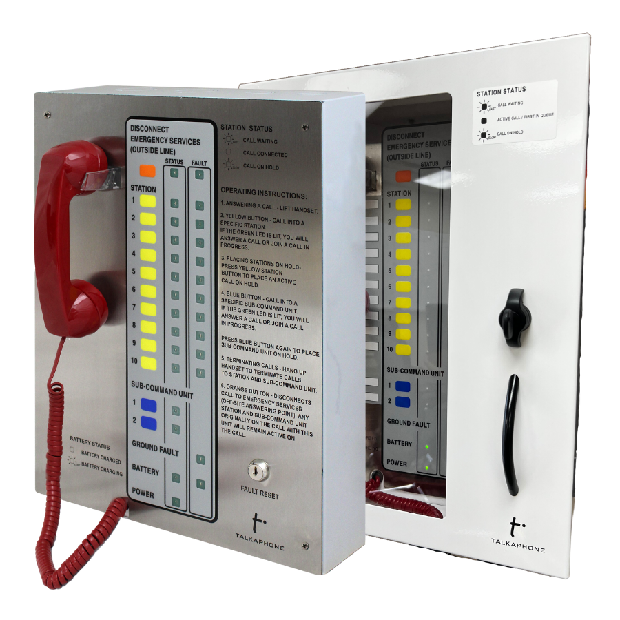 Up to 10 Stations - Area of Refuge (AOR) | Talkaphone